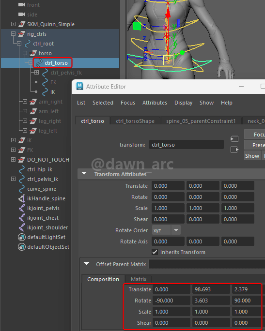 [Maya]Rigging 10 - Spine IK